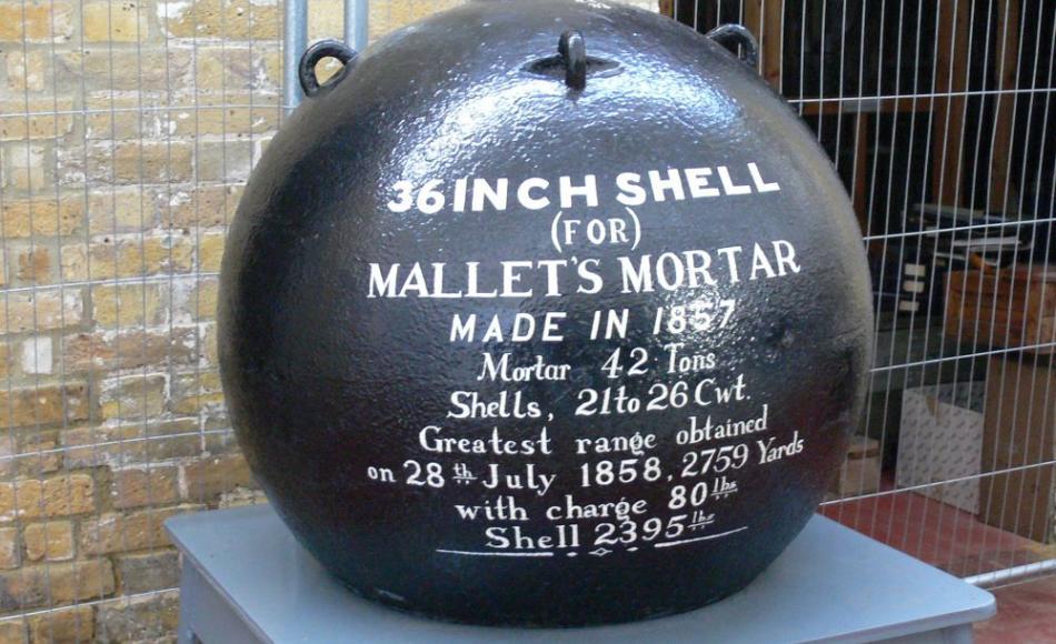 Mallet's Mortar Shell | Royal Artillery Museum